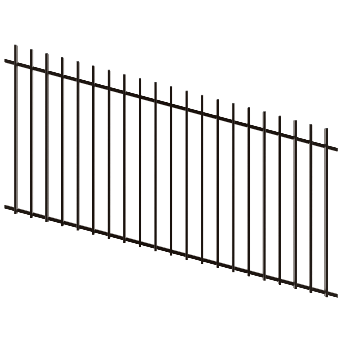 ProtectorAl 1201-2400W x 1200H Satin Black Radiator Pool Fence Panel ...