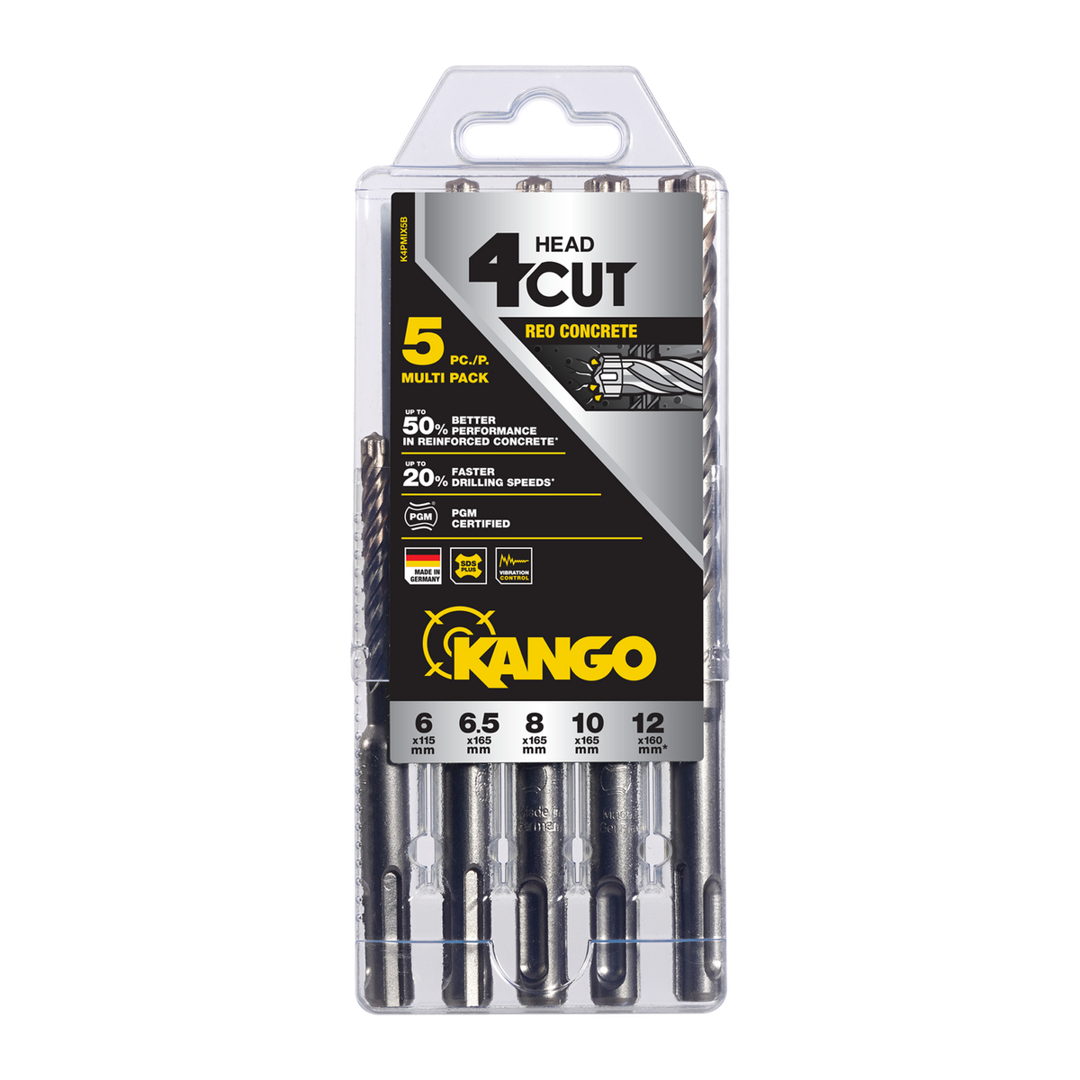 Kango K4 SDS Plus Drill Bit Set - 5 Piece Set - Bunnings Australia