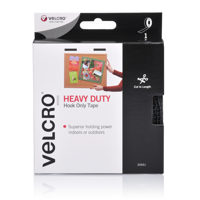 VELCRO 25mm x 3m Black Heavy Duty Hook Only Tape - Bunnings New Zealand