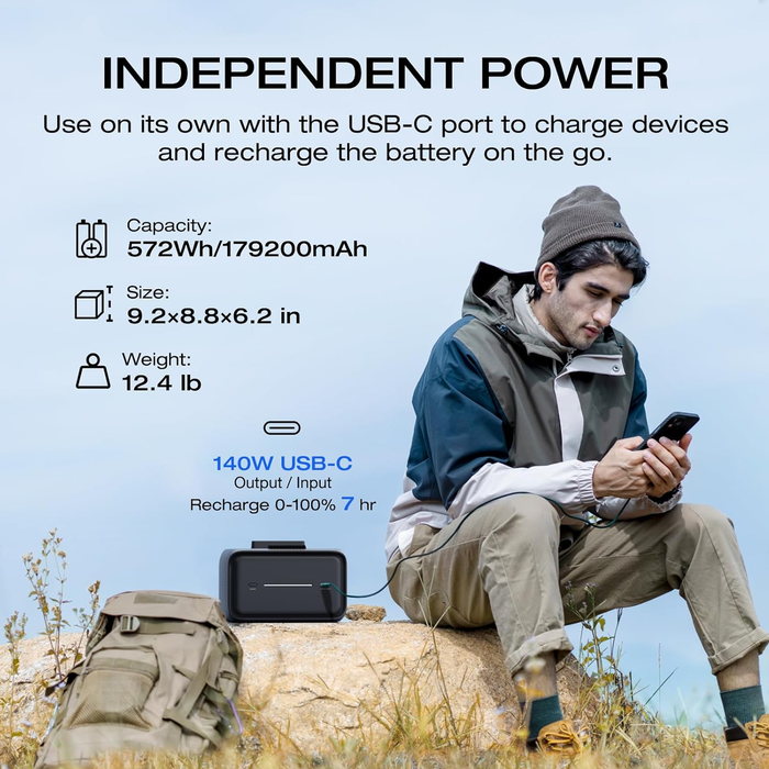 EcoFlow EB600 Extra Lithium Battery pack for River 3 Plus & River 3 Max ...