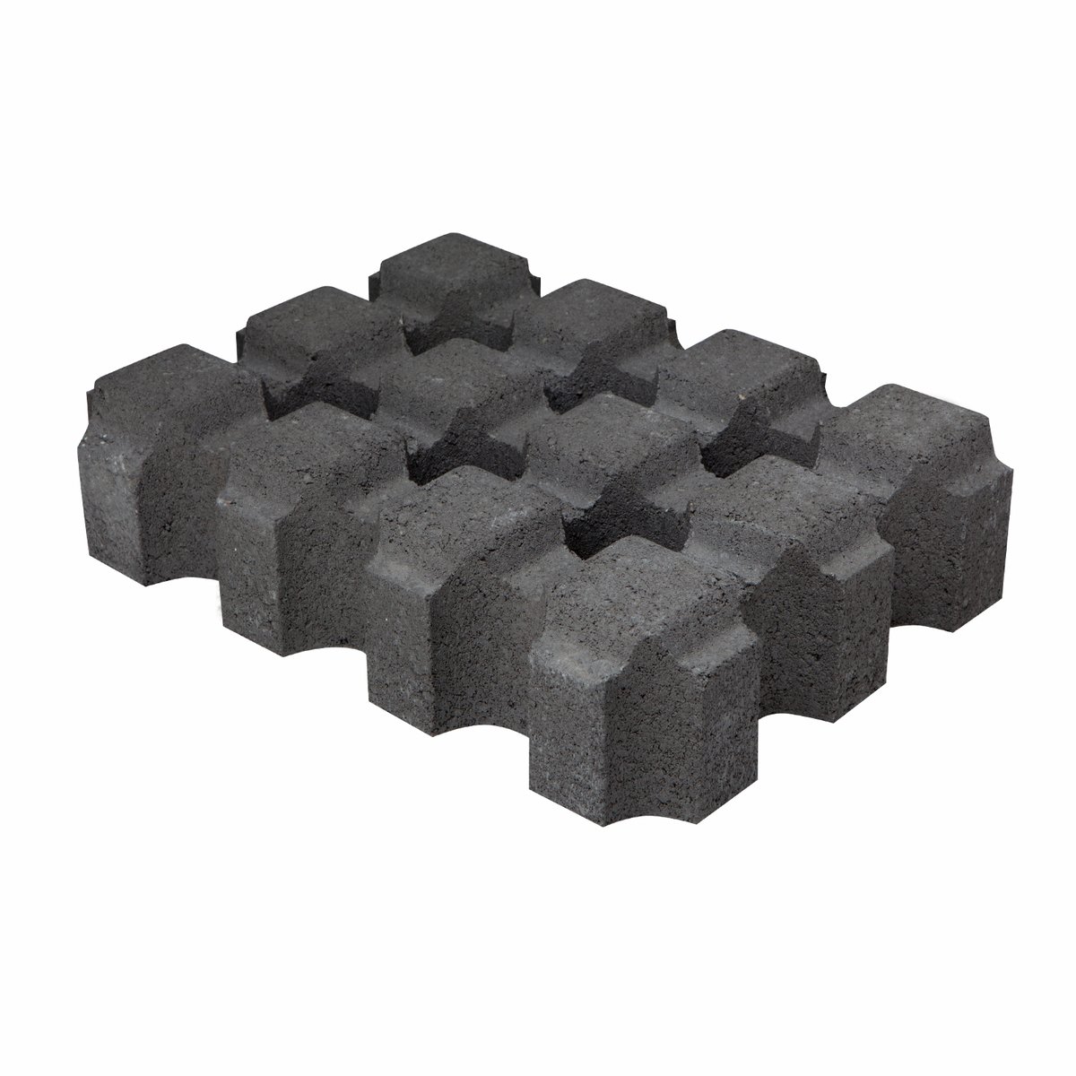 Adbri Masonry 420 x 315 x 90mm Charcoal Turfgrid Paver - Bunnings Australia
