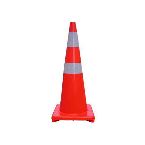 Syneco 900mm PVC Safety Cone with Reflective Tape - Bunnings New Zealand