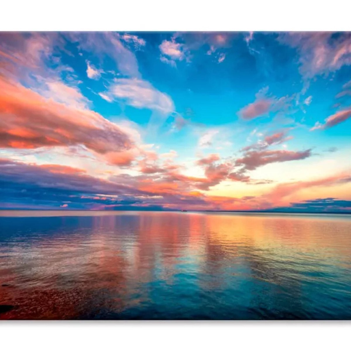 Stunning Tropical Oceanfront Sunset Print 100% Australian Made 90 x ...