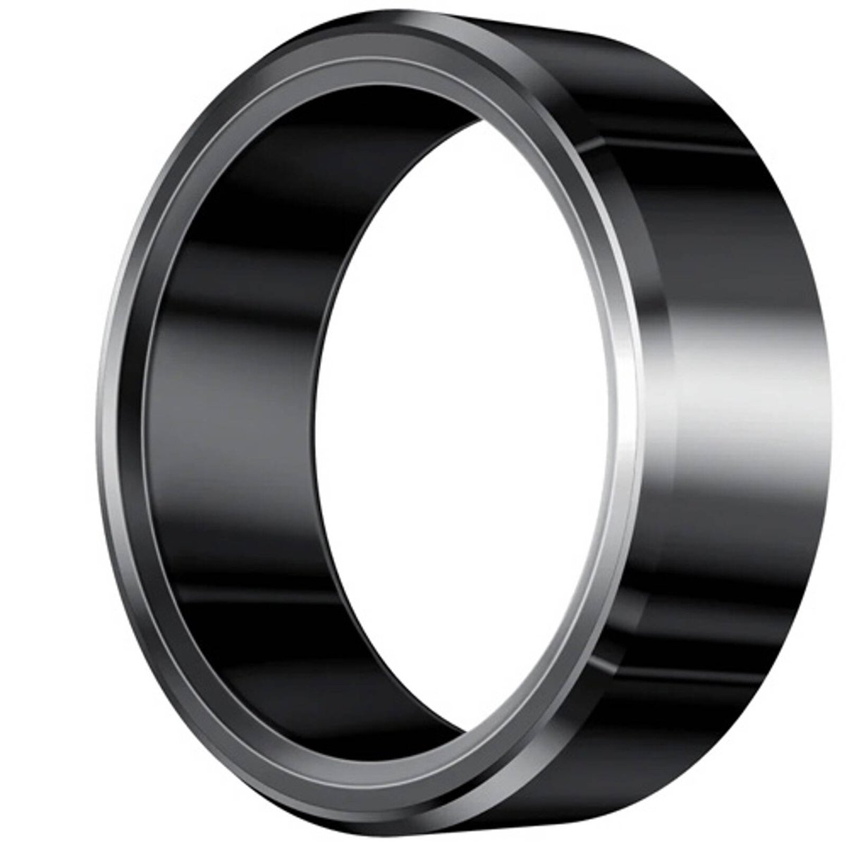 KUMI Smart Ring H1 Zirconium Ceramic & Stainless Steel -Size 11, Black - Bunnings Australia