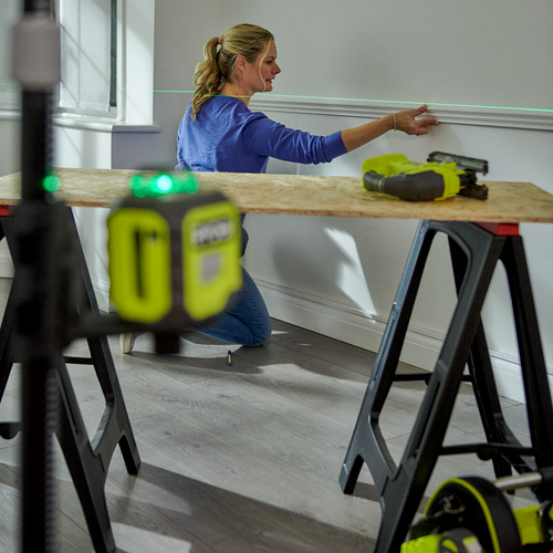 Ryobi 25m 360° Green Line Laser - Bunnings Australia