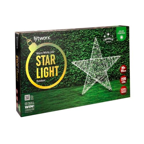 Lytworx Warm White Solar Star Light - Bunnings New Zealand