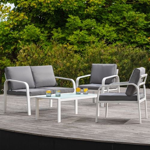 Marquee 4 Piece Aluminium Outdoor Setting - Bunnings New Zealand