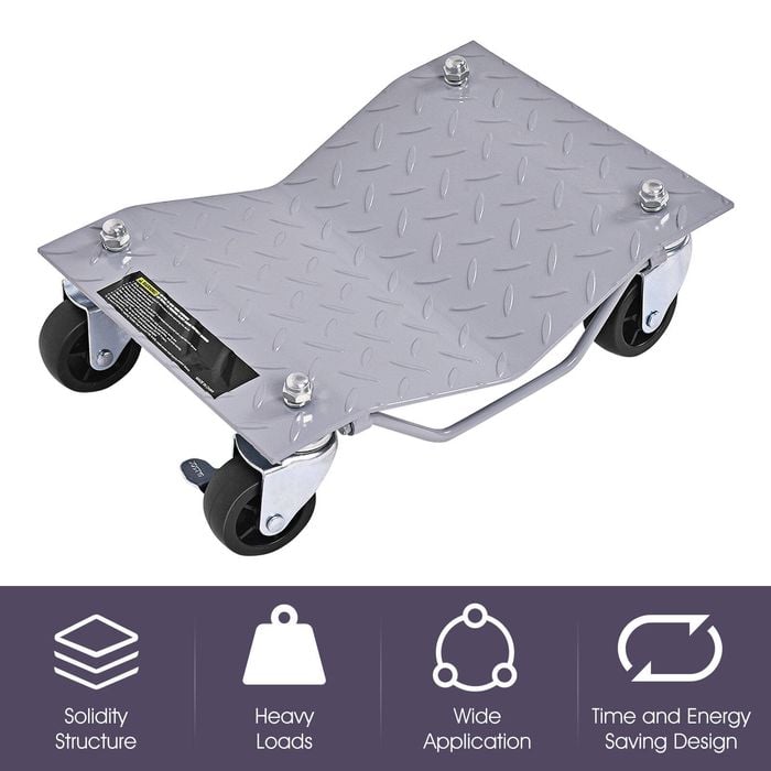 Costway 4x Car Wheels Dolly Heavy Duty Vehicle Dollies Auto Repair ...