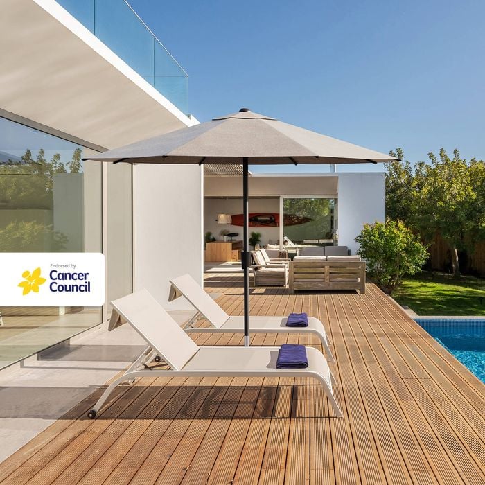 Coolaroo 3m Round Smoke Kuranda Market Umbrella - Bunnings New Zealand