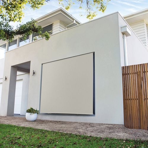 Coolaroo Heat Shield 1.8x2.1m Crank Operated Outdoor Blind - Shell ...