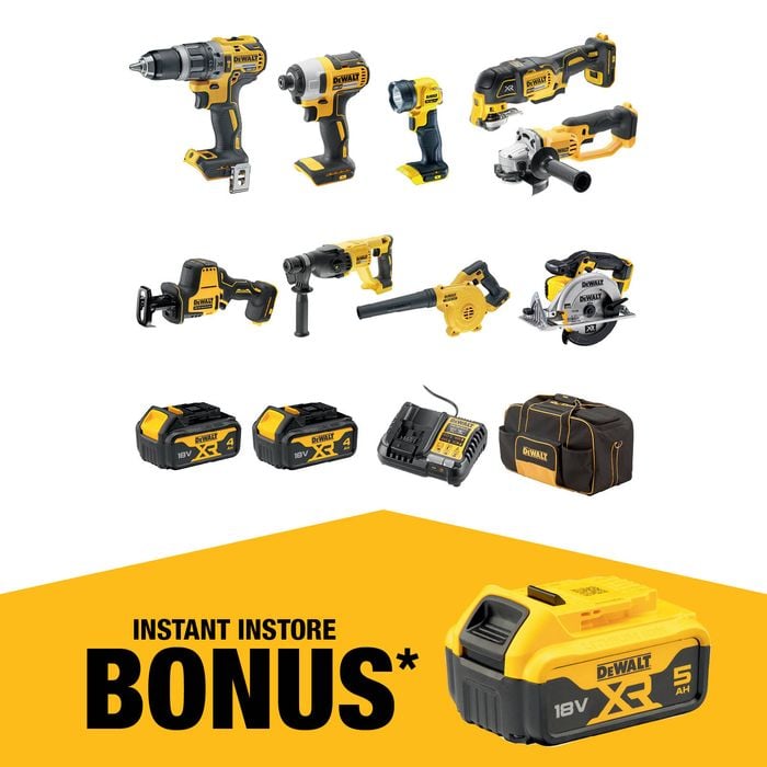 DeWALT 18V XR 4.0Ah 9 Piece Combo Kit DCZ901M2-XE - Bunnings Australia