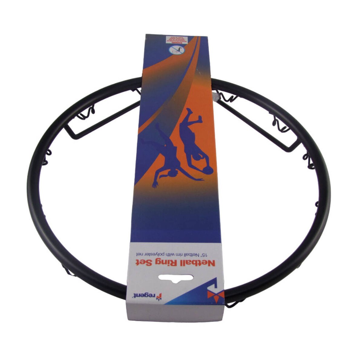 Regent 15in Basketball Hoop Ring Set w/ Net & 10 Hooks Training Shoot ...
