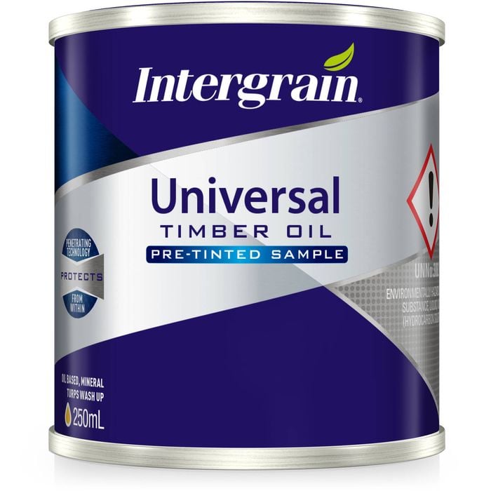 Intergrain 250ml Universal Timber Oil Walnut Pretint Sample Pot ...