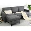 Advwin 3 Seater Sofa Lounge Chaise Modular Corner Futon Couch Storage ...
