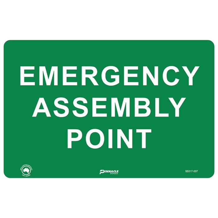 Pinnacle 300 x 200mm Metal Emergency Assembly Point Sign - Bunnings ...