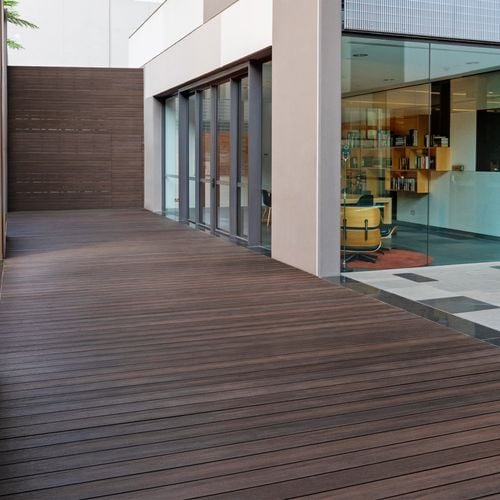 Ekodeck Designer Series 137 x 23mm 5.4m Riverbank Red / Estate Brown ...