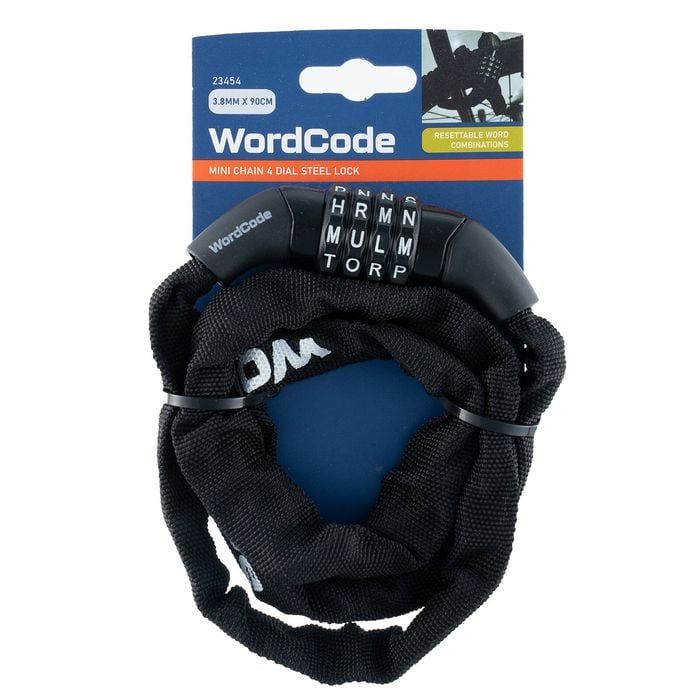 WordCode 30mm x 900mm Mini Chain 4 Dial Lock - Bunnings Australia