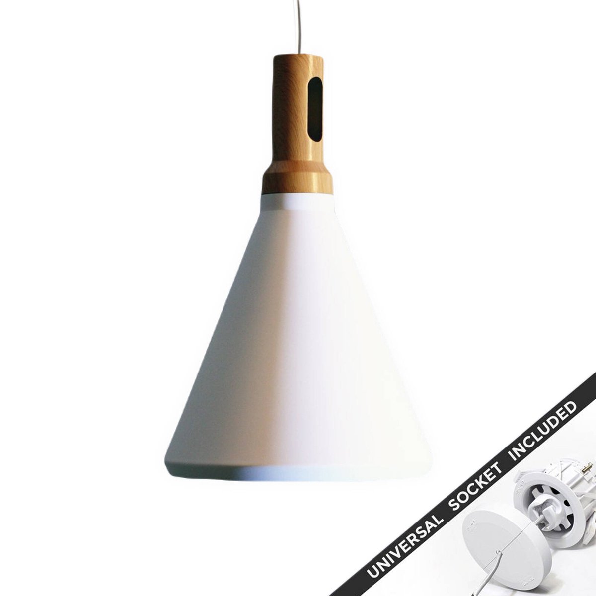 Snap Lighting Freya White Downlight to Pendant Light Conversion Kit ...