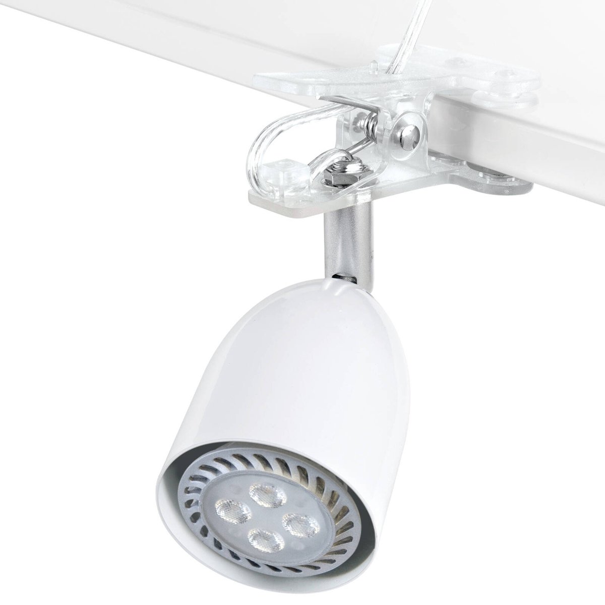 Brilliant Lighting 4W LED Astro Clamp Lamp - White - Bunnings Australia