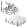 Weisshorn Caravan Roof Vent Fan Air Exhaust Hatch 12V RV Motorhome ...