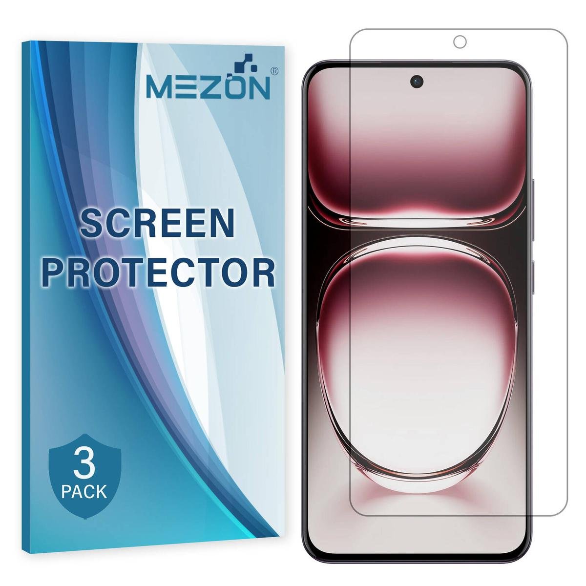 3 Pack MEZON OPPO Reno12 5G Hydrogel Film Clear Screen Protectors ...