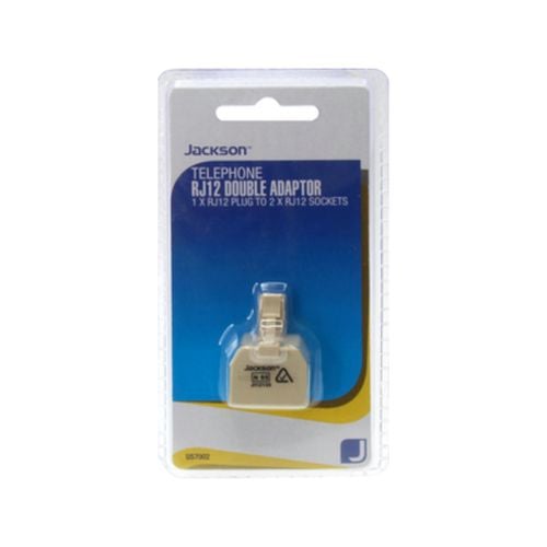 Jackson RJ12 Double Adaptor 6P4C - Bunnings Australia