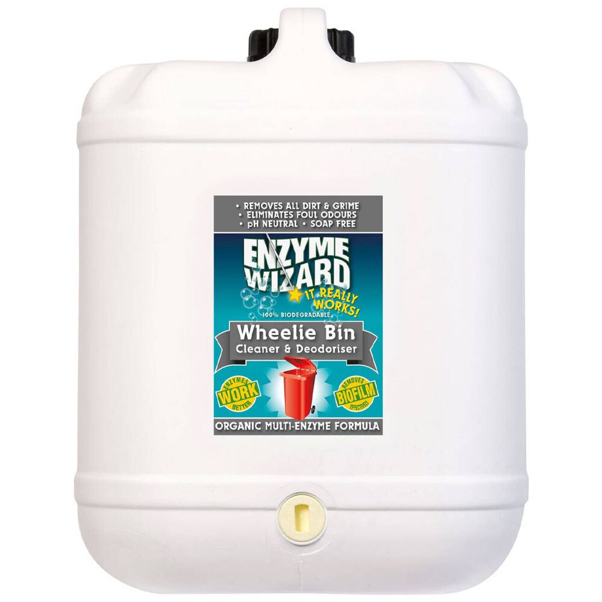 Enzyme Wizard Wheelie Bin Cleaner Spray Refill 10L - Bunnings Australia