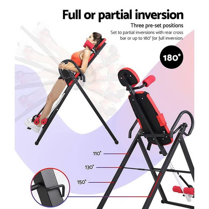 Everfit Inversion Table Gravity Inverter Foldable Home Gym Fitness ...