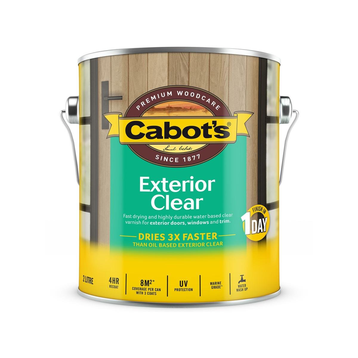 Cabot's 2L Gloss Water Based Exterior Clear - Bunnings Australia
