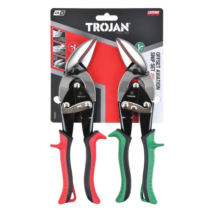 Trojan 2pce Offset Aviation Snip Set - Bunnings Australia