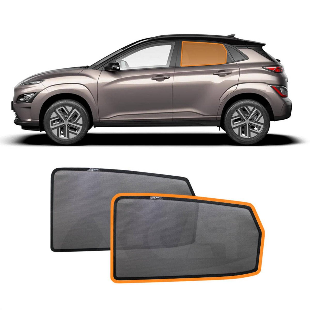 Rear Window Sun Shade for Hyundai Kona 2017-2023 Magnetic Car Sun Blind ...