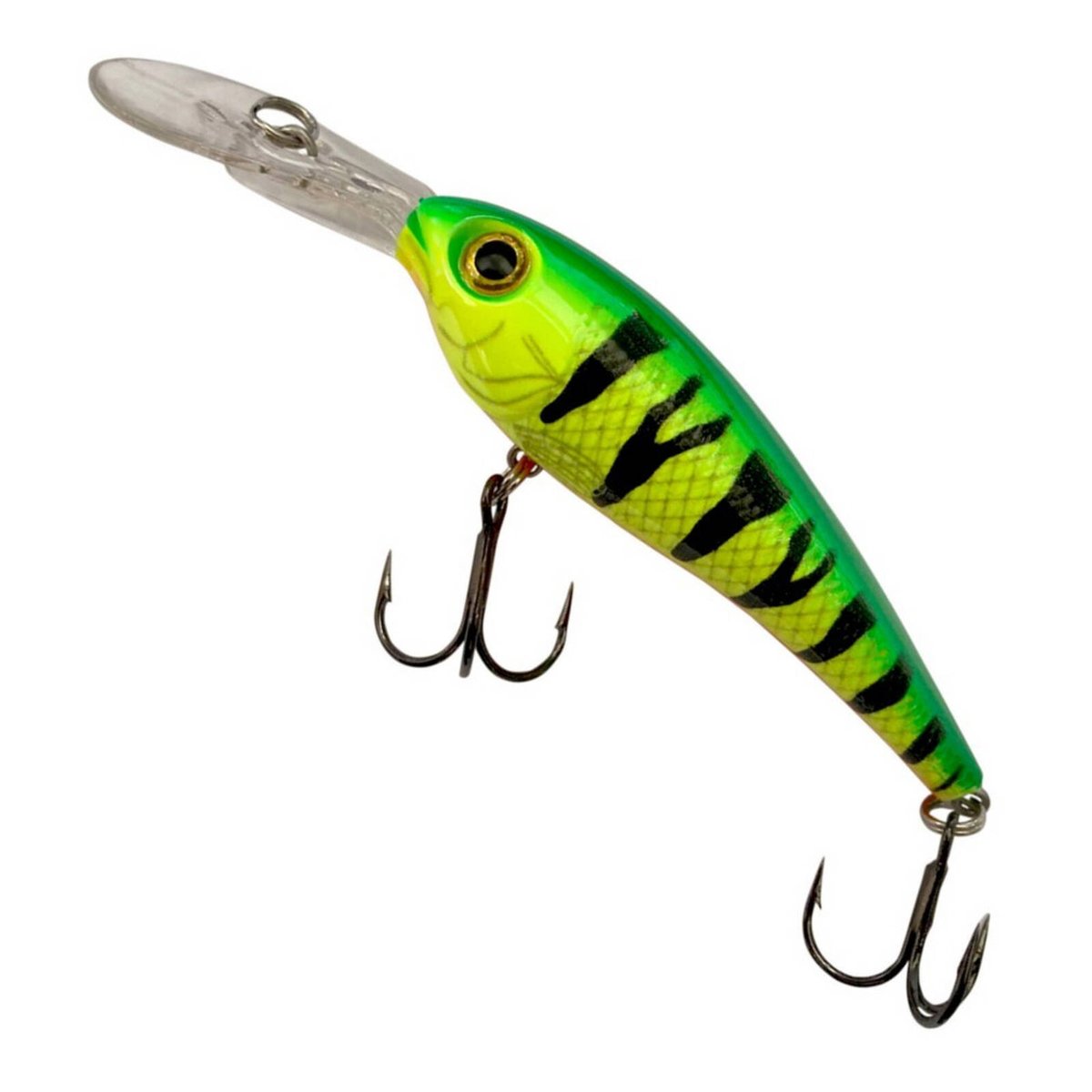80mm Storm Thundercrank Madflash Hard Body Fishing Lure - Hot Green ...