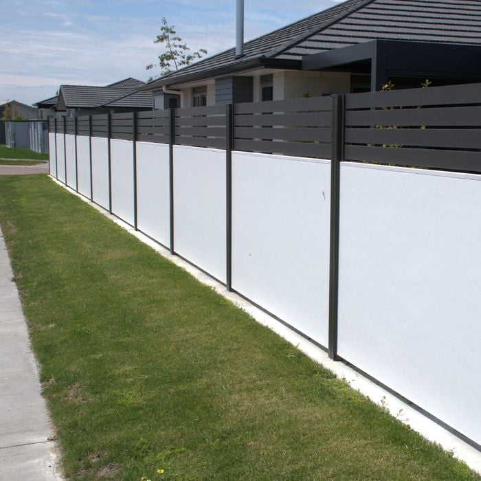 Sector Fencing 1.2/0.3m Styleline Panel 2420mm Wide - 0.3m Ironsand ...