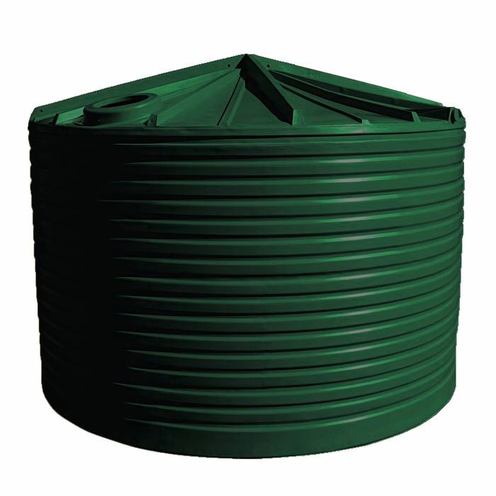 Clark Tanks 22000L Round Poly Water Tank - Heritage Green - Bunnings ...