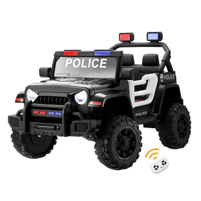 Mazam Kids Ride On Car Police 12V Electric Toy Remote Control Bunnings Australia