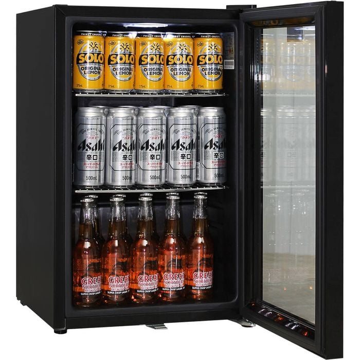 Schmick Black Tropical Double Glazed Glass Door 70 Litre Bar Fridge Bunnings Australia