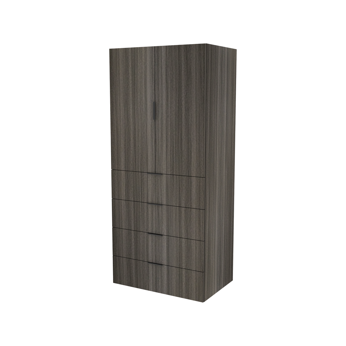 Lugna 2048 x 900 x 580mm Storm 3 Shelf 4 Drawers Double Door Storage ...