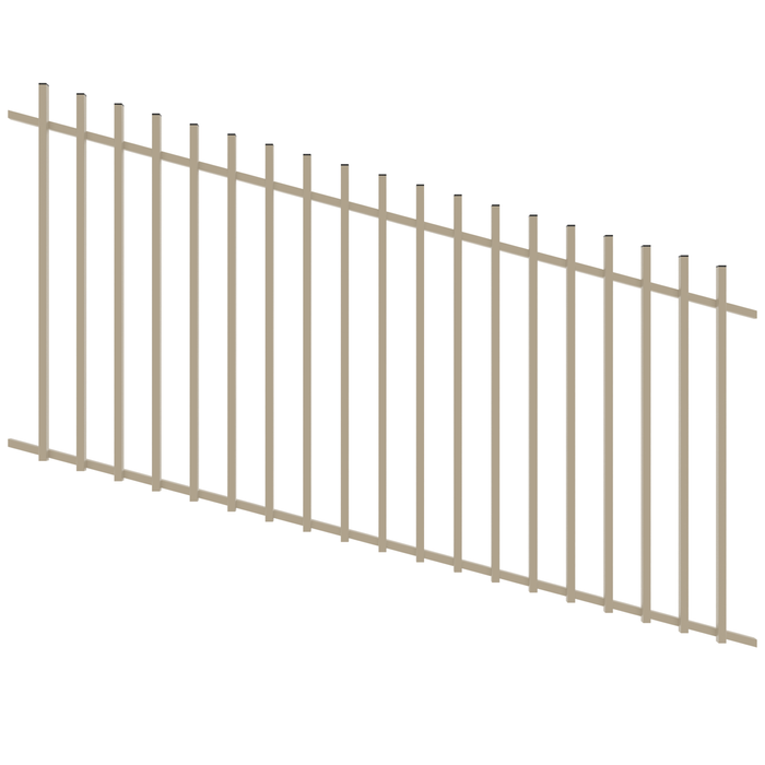 ProtectorAl 1201-2400W x 1200H Paperbark Batten Pool Fence Panel Raked ...