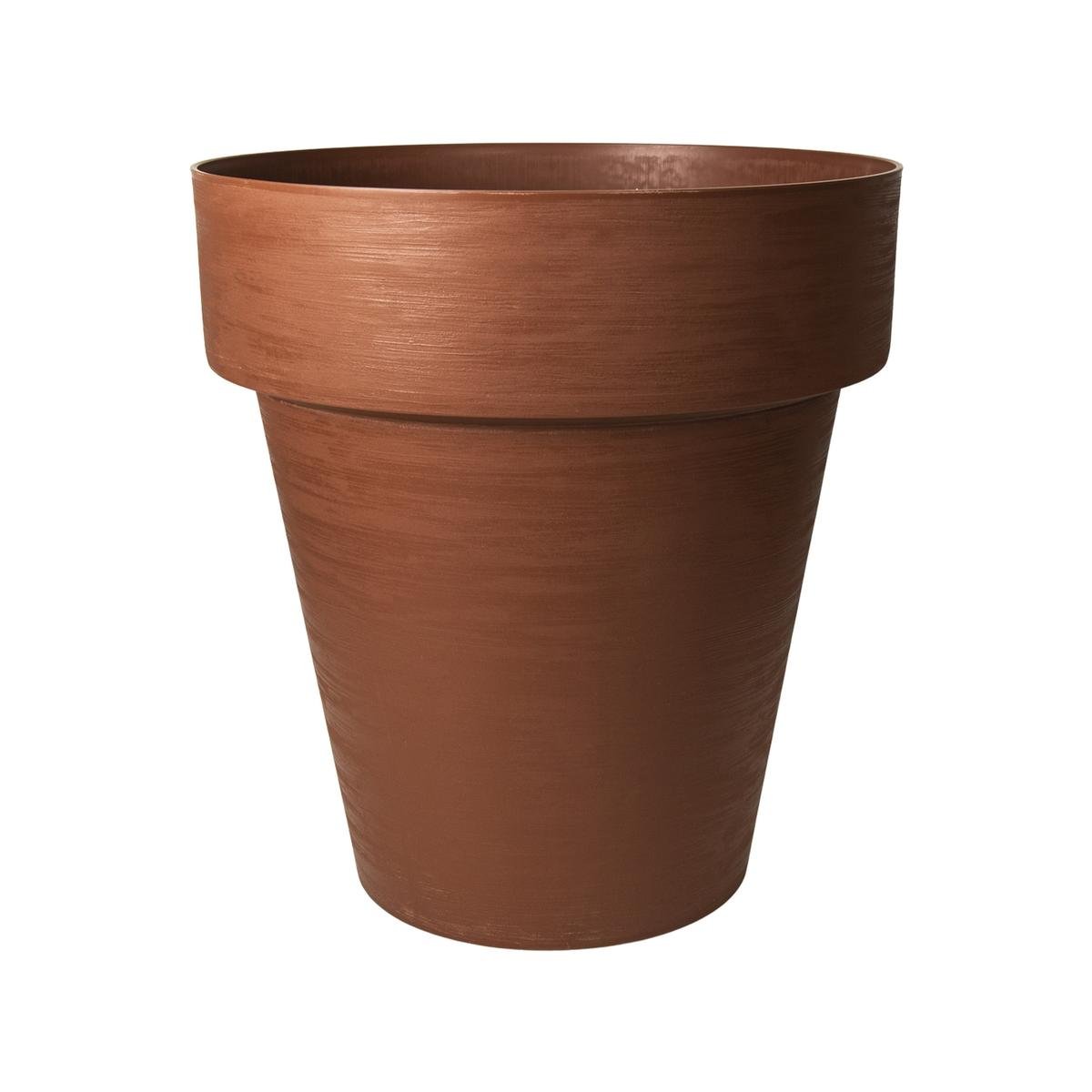 RESPECT 40cm Leightweight Plastic Terracotta Time Planter With Wheels ...