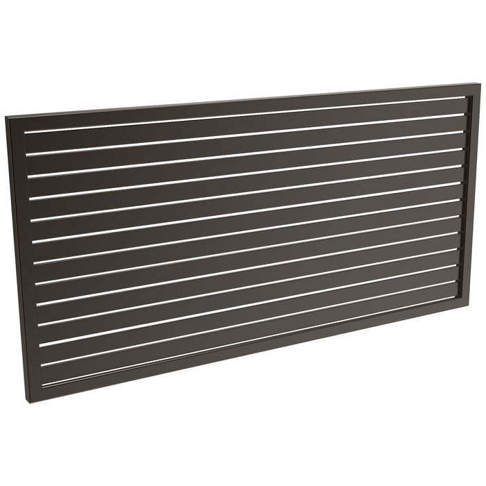 ProtectorAl 1001 - 2000 x 300 - 1000mm Black Satin Horizontal 9mm Gap ...