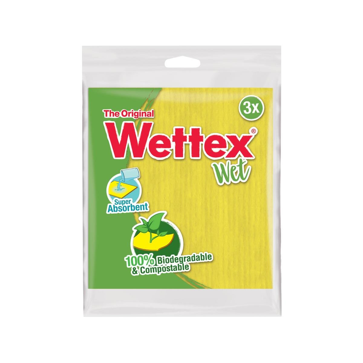 Wettex Wet Sponge Cloth - 3 Pack - Bunnings Australia