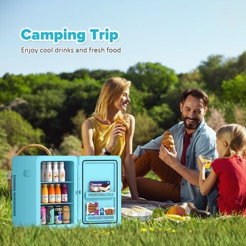 Advwin 22L Mini Fridge Camping Car Cooler and Warmer Blue - Bunnings ...