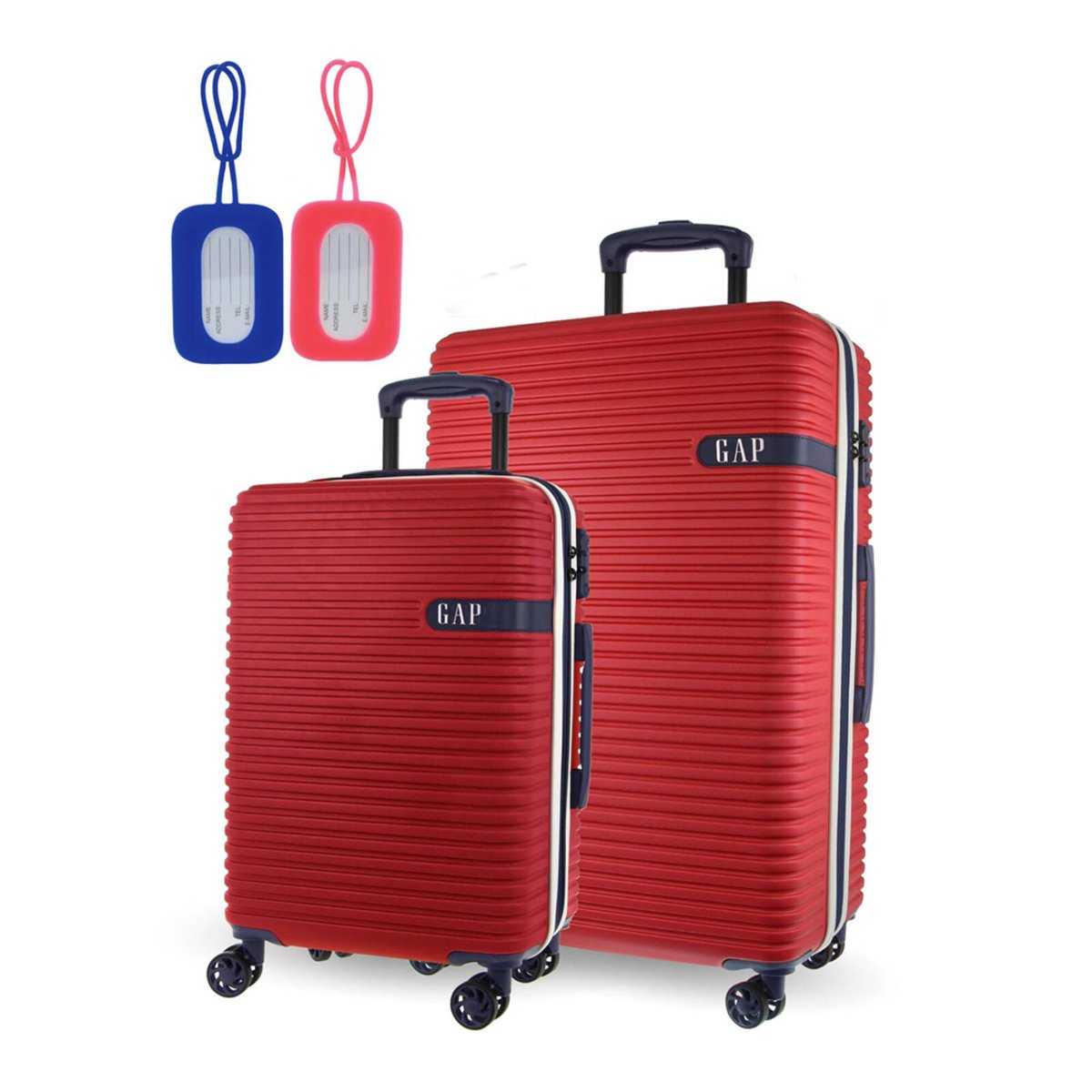 2pc GAP Hard-Shell Suitcase TSA Lock & Medium Cabin Luggage Set w/ Tag ...