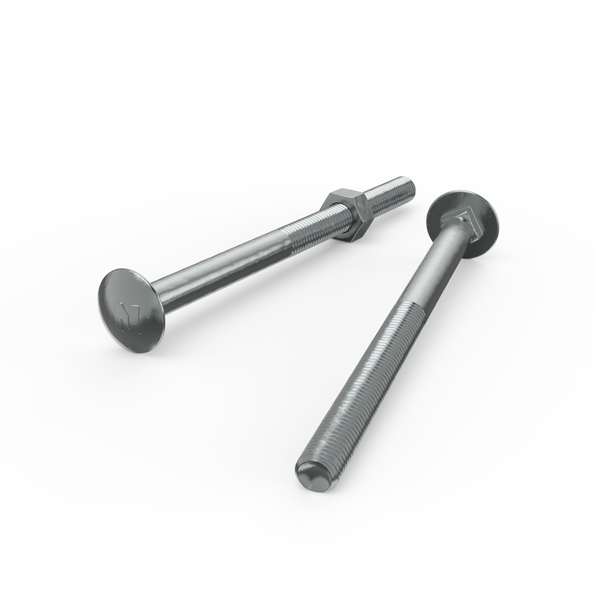 ZENITH M10 x 150mm Zinc Plated Cup Head Bolt and Nut - Bunnings Australia