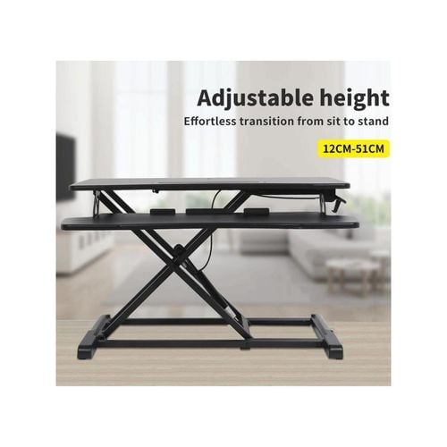 Viviendo Height Adjustable Desk Riser Sit Stand Computer Office ...