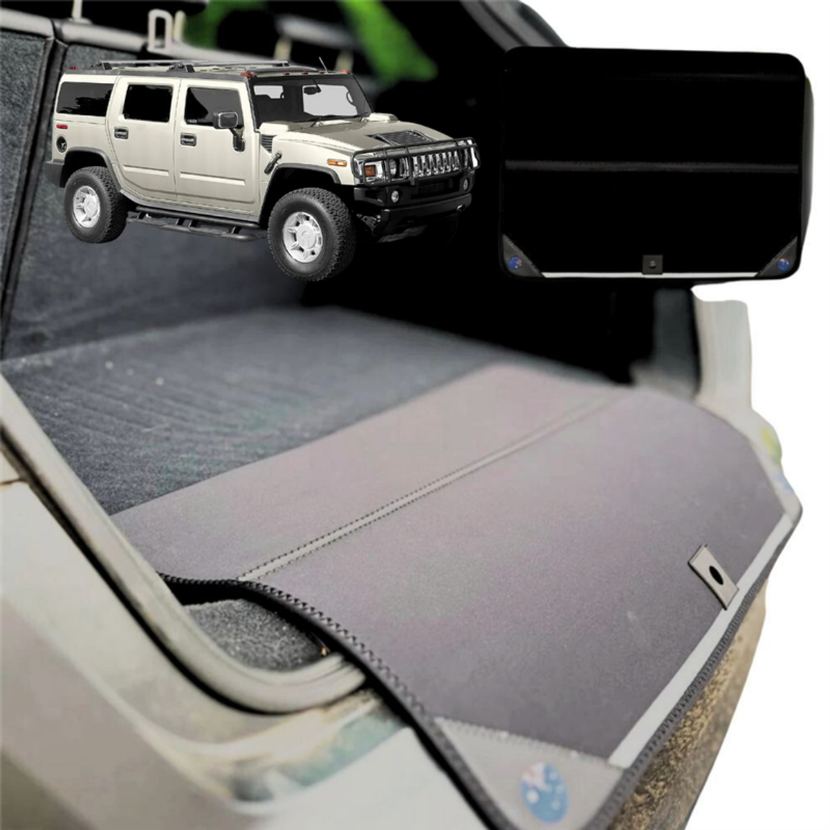 Rear Cargo Boot Bumper Protector for Hummer H2 2003 - 2009 - XL (98 x ...