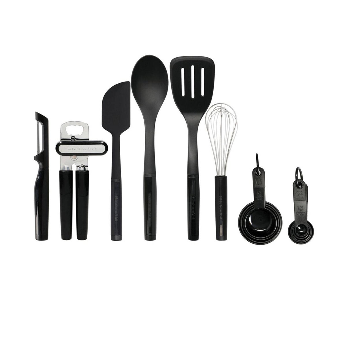 15pc KitchenAid Kitchen Cooking Utensil Set - Black - Bunnings Australia