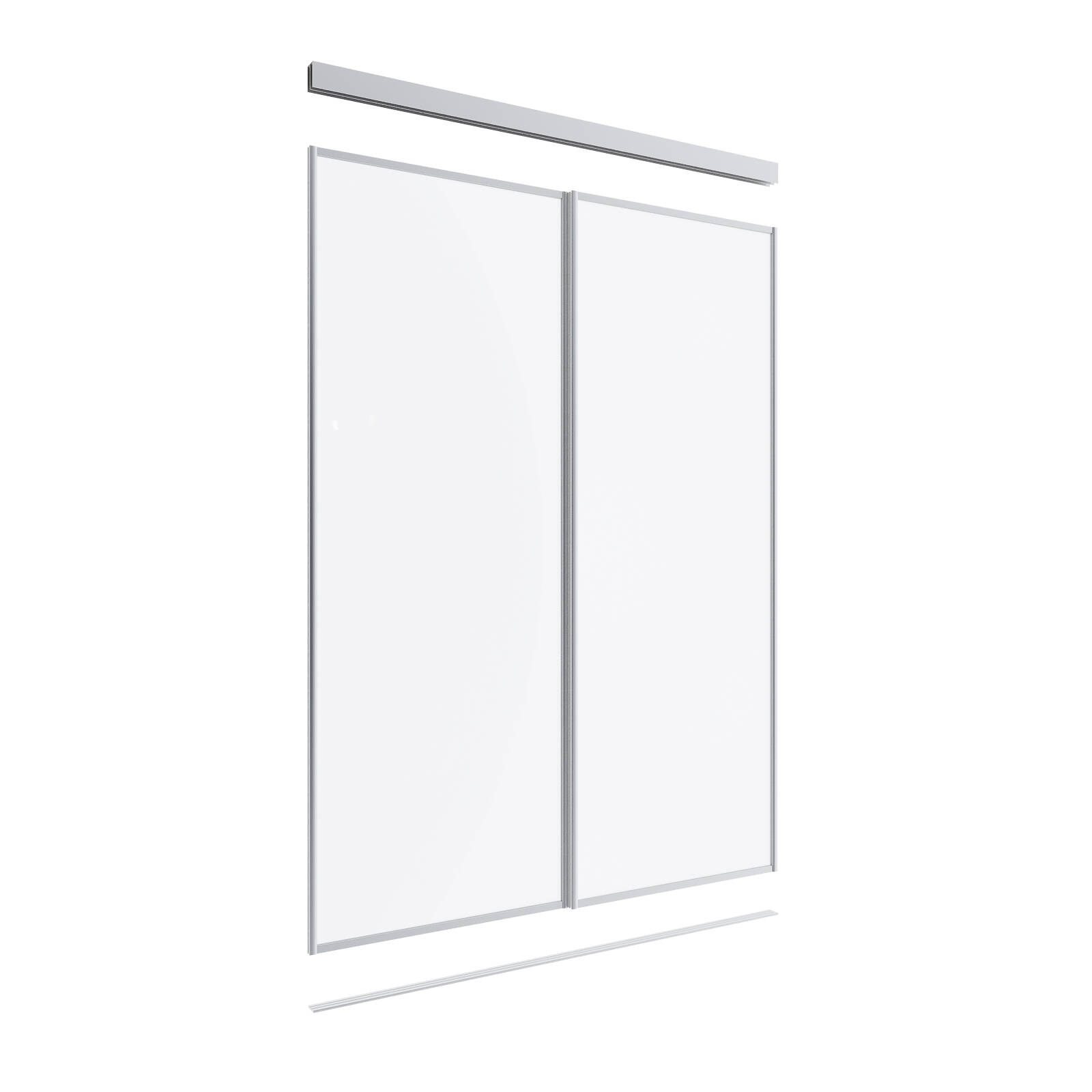 2400 x 1201 - 1800mm 2 Door Glass Opti-Panel Package - Lugna Online