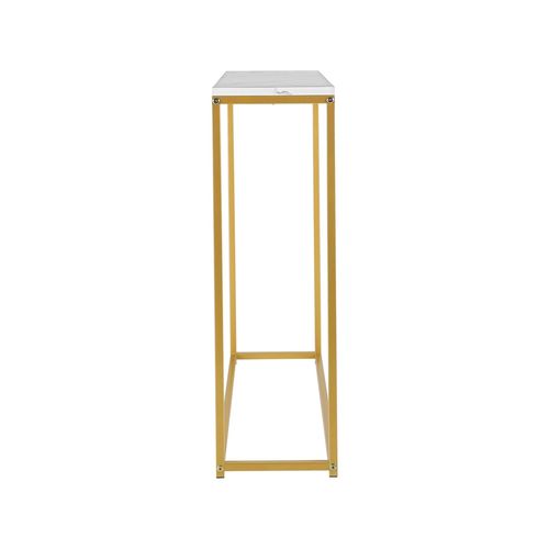 Oikiture Console Table Hallway Entry Side Tables Marble Effect Hall ...