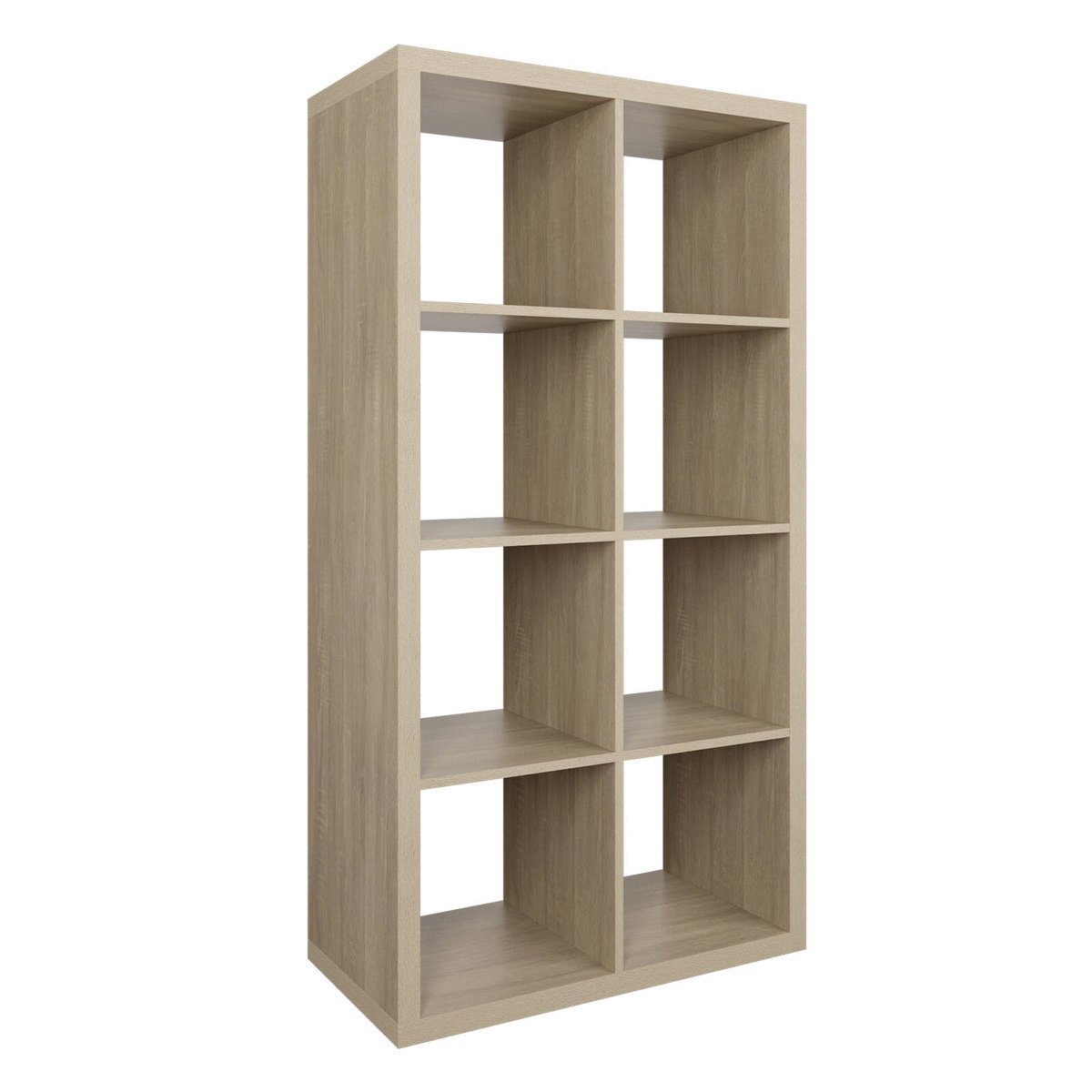 Living Elements Clever Cube 2 x 4 Light Oak Storage Unit - Bunnings ...